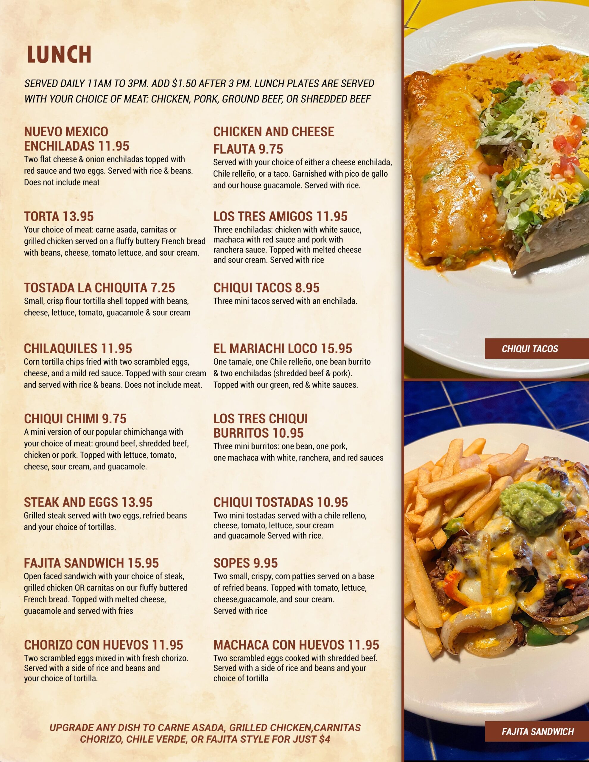 El Mariachi Mexican Restaurant | Menu | Lake Havasu City