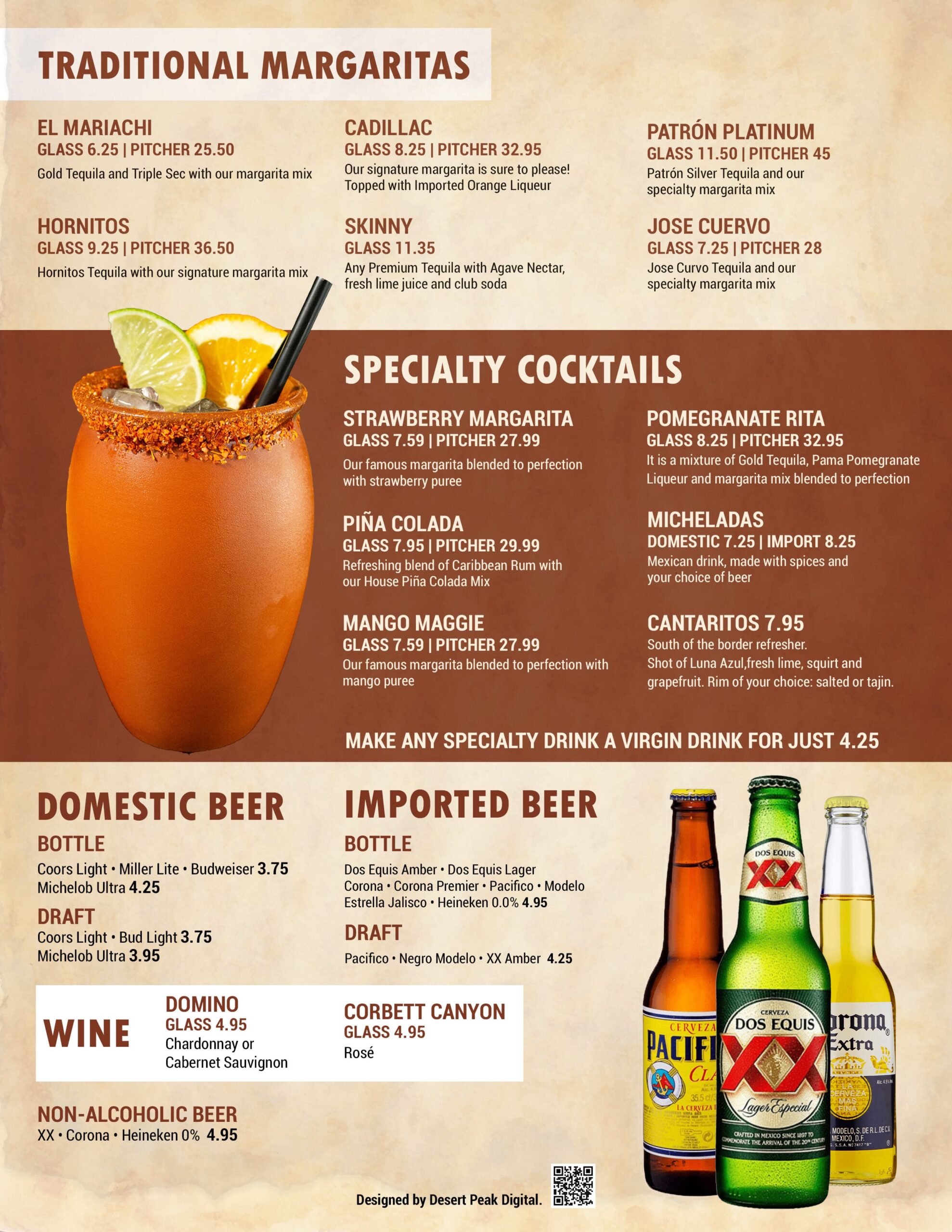 El Mariachi Mexican Restaurant | Menu | Lake Havasu City